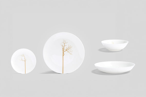 Dibbern Golden Forest Dinner Set for Two | Luxury Tableware by Bodo ...